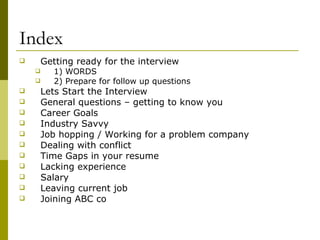 Perfect Phrases For The Perfect Interview | PPT