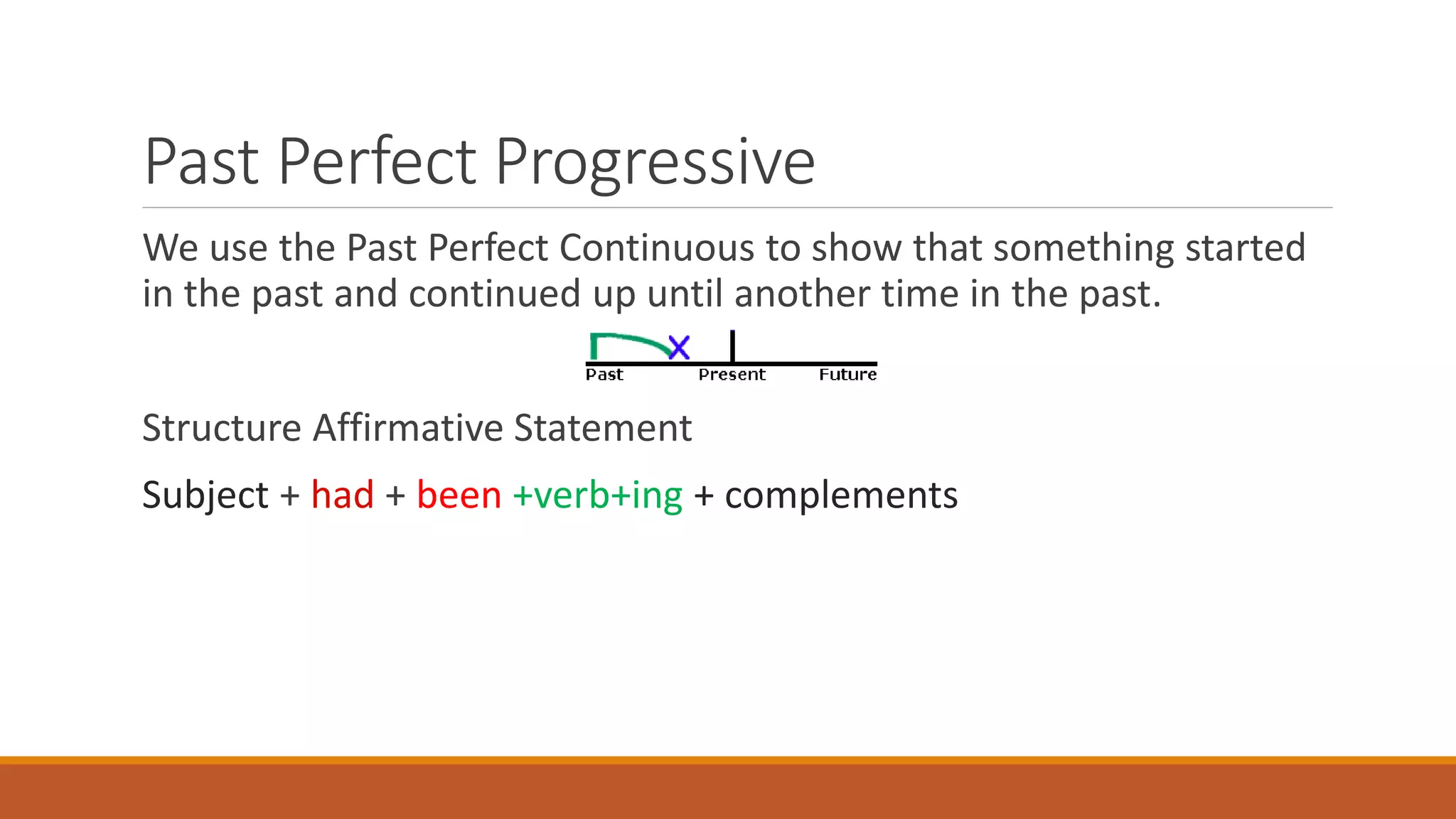 Perfect progressive tenses | PPTX