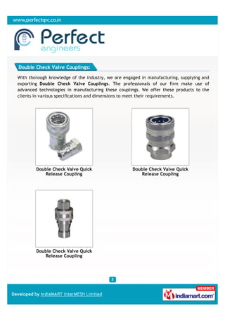 Perfect Engineers, Mumbai, Camlock Coupler | PDF | Manufacturing Industry | Industries
