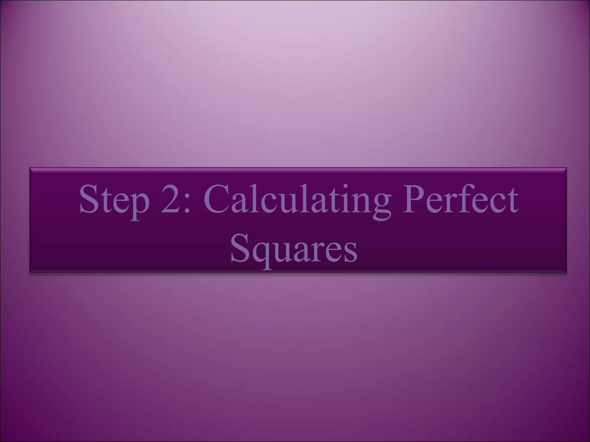 Perfect Squares | PPT