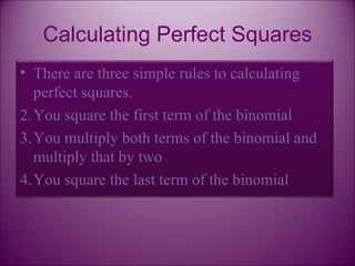 Perfect Squares | PPT