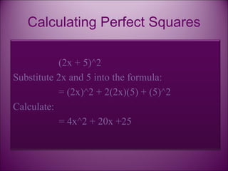 Perfect Squares | PPT