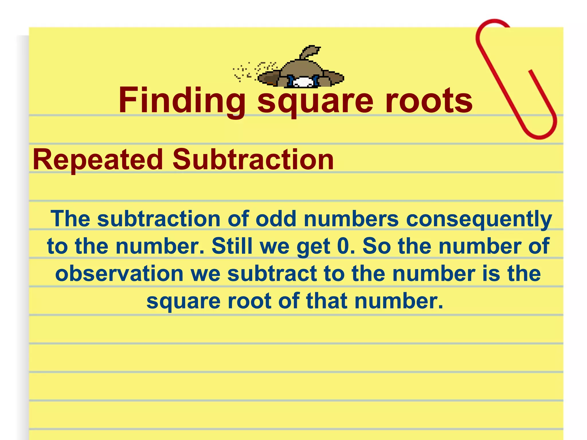 Squares & square roots - class 8th | PPT