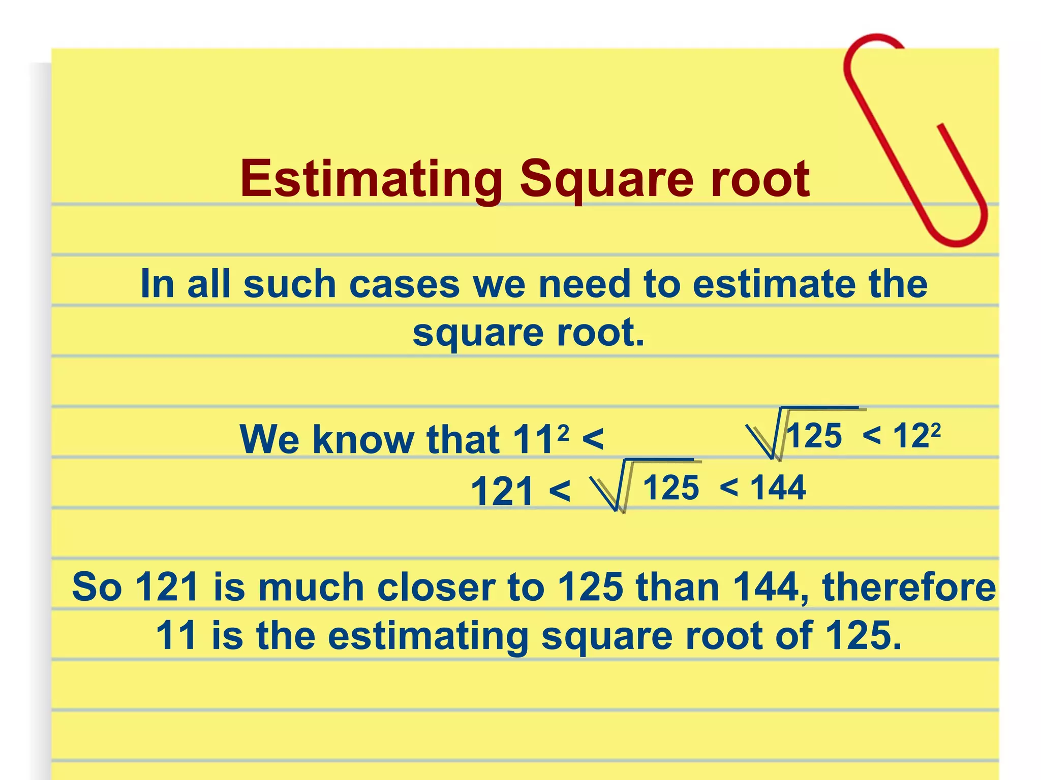 Squares & square roots - class 8th | PPT