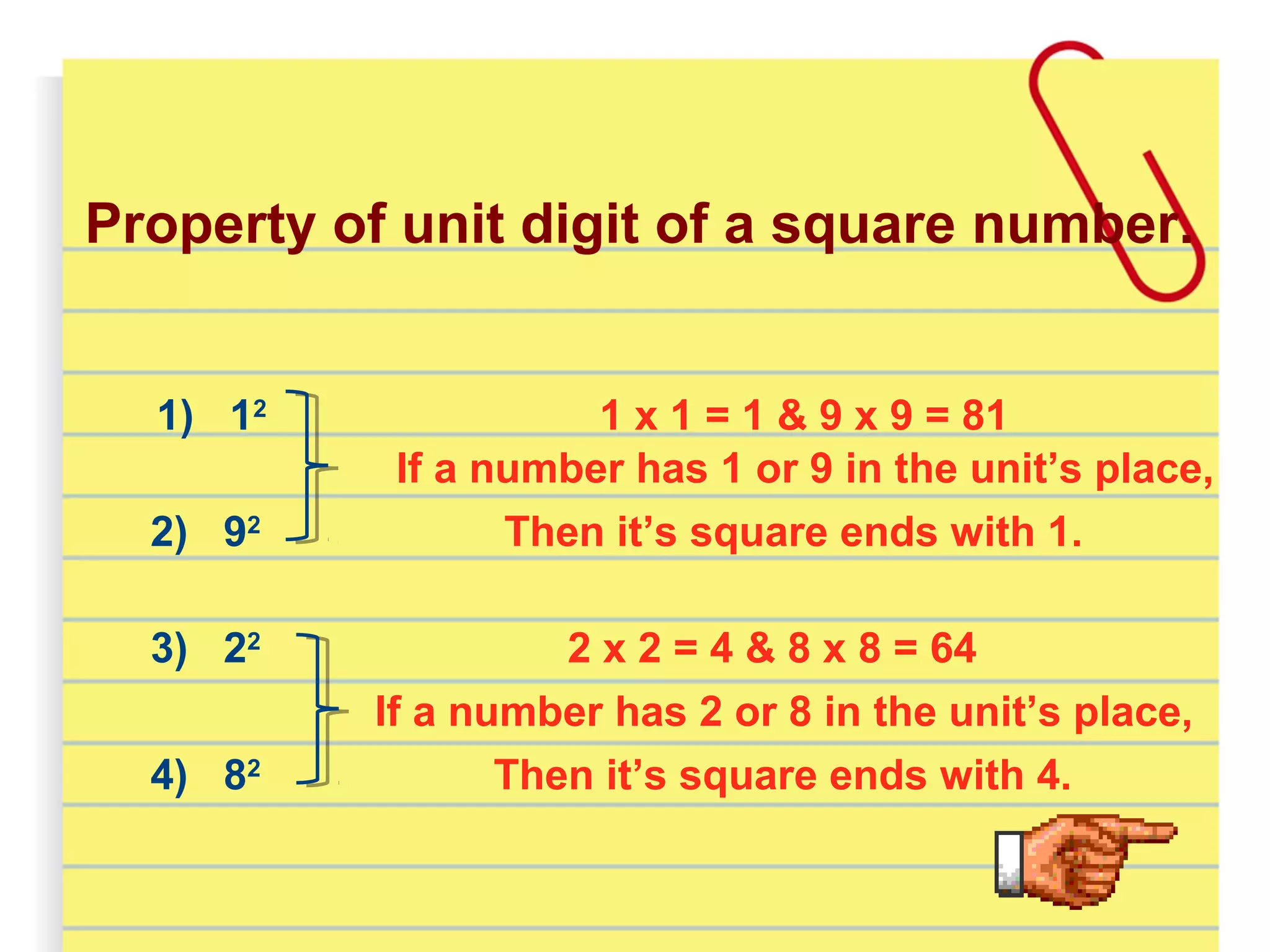 Squares & square roots - class 8th | PPT