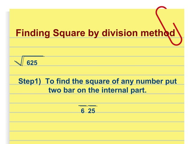 Squares & square roots - class 8th | PPT | Science