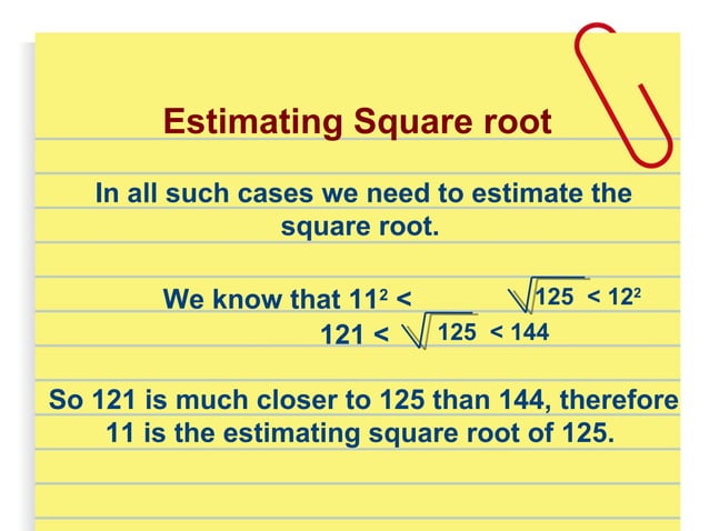 Squares & square roots - class 8th | PPT | Science