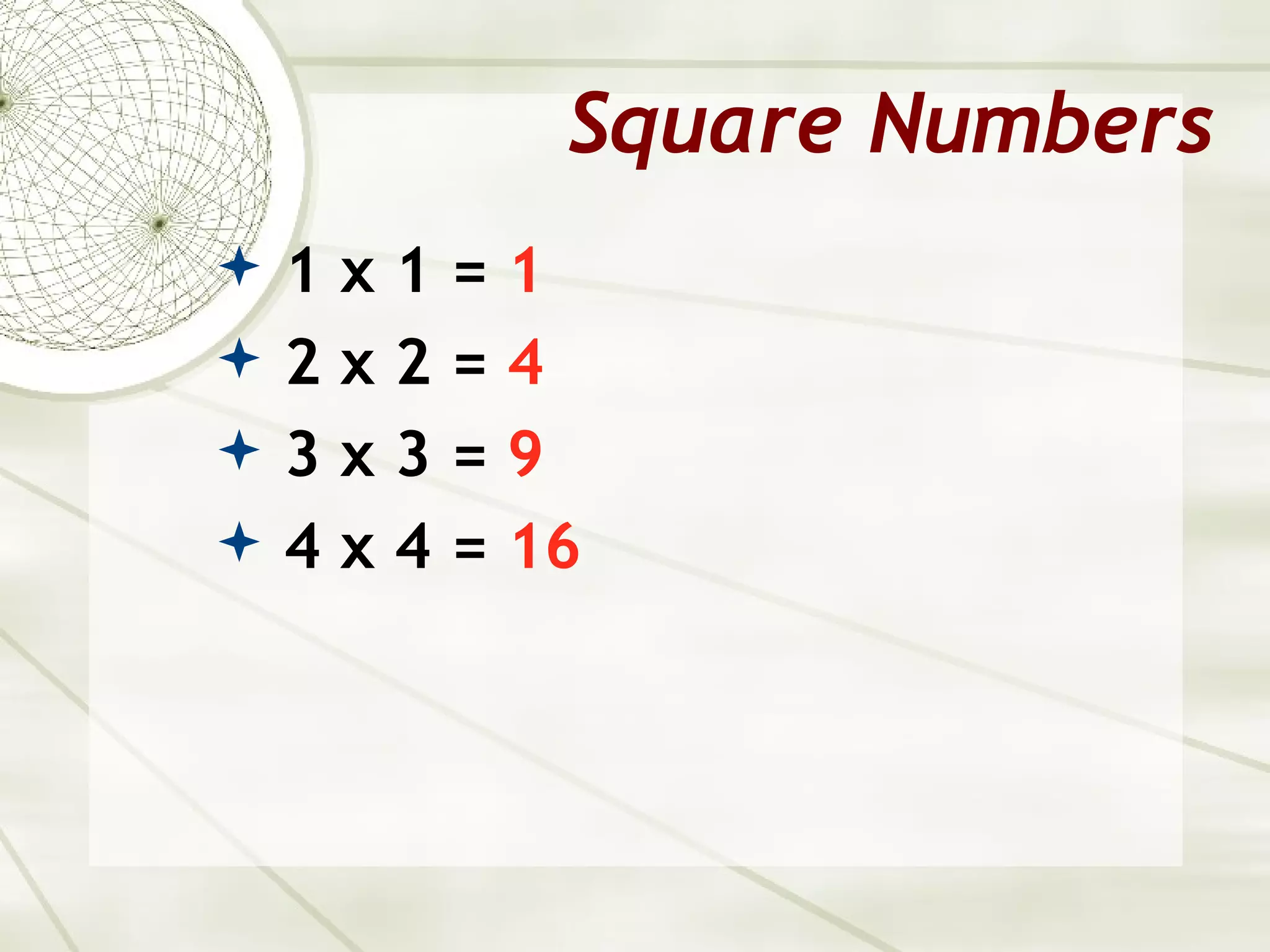 Perfect squares & square roots lesson 12 | PPT