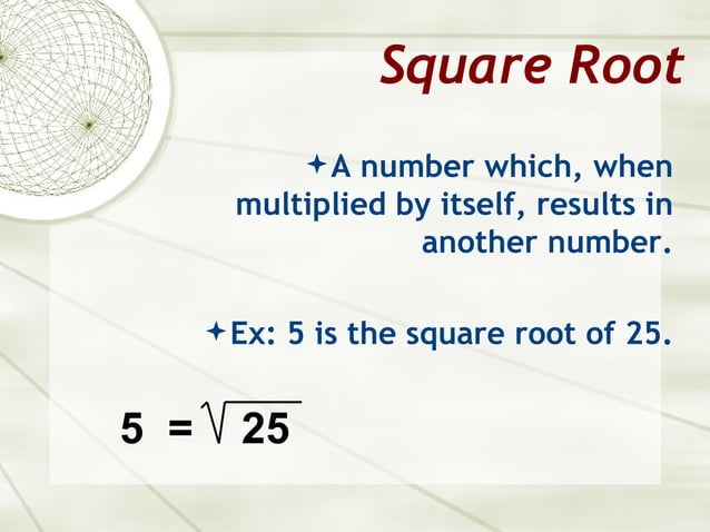 Perfect squares & square roots lesson 12 | PPT