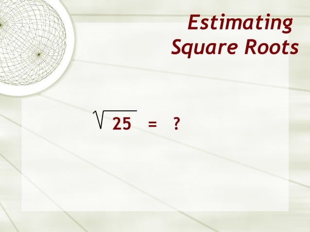 Perfect squares & square roots lesson 12 | PPT | Free Download
