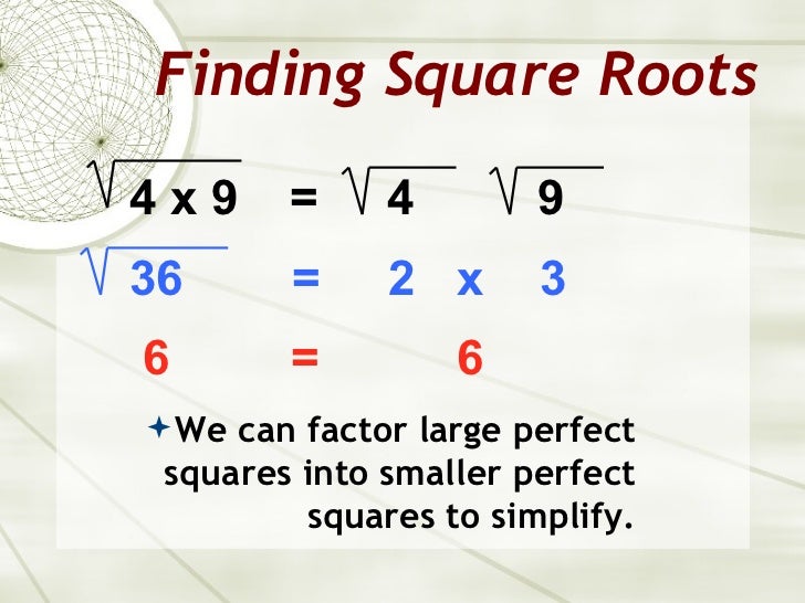 Perfect Squares & Square Roots Lesson 12