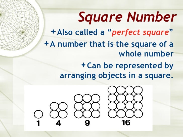 Perfect squares & square roots lesson 12