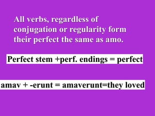Perfect tense | KEY