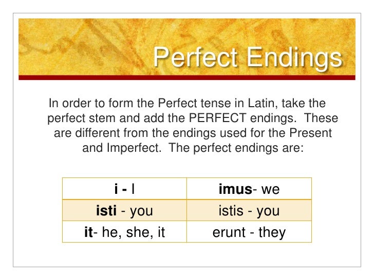Perfect tense6