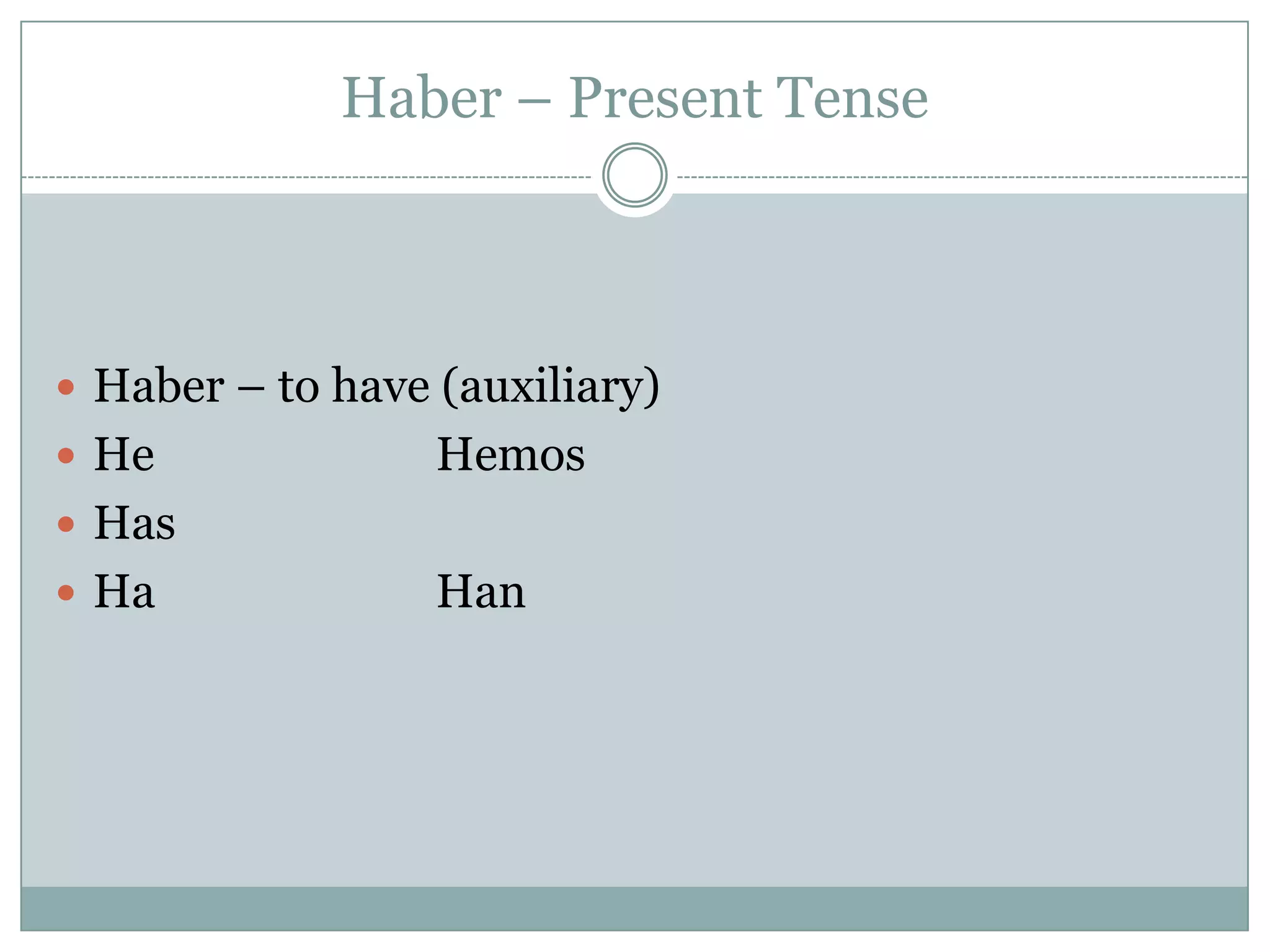 Perfect Tenses - Spanish II | PPTX