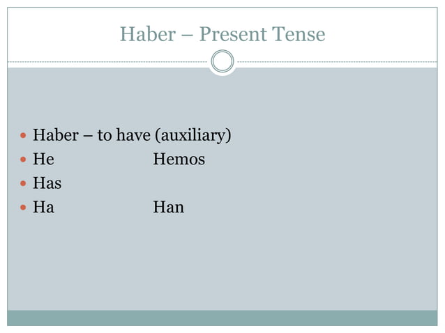 Perfect Tenses - Spanish II | PPTX