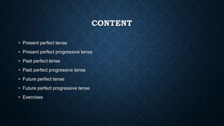Perfect tenses | PPT