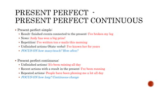 Perfect tenses | PPTX