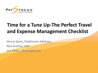 The Perfect Travel and Expense Management Checklist | PDF | Business ...