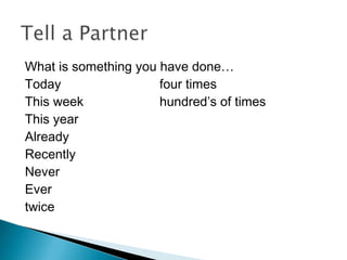 Perfect verb forms | PPT