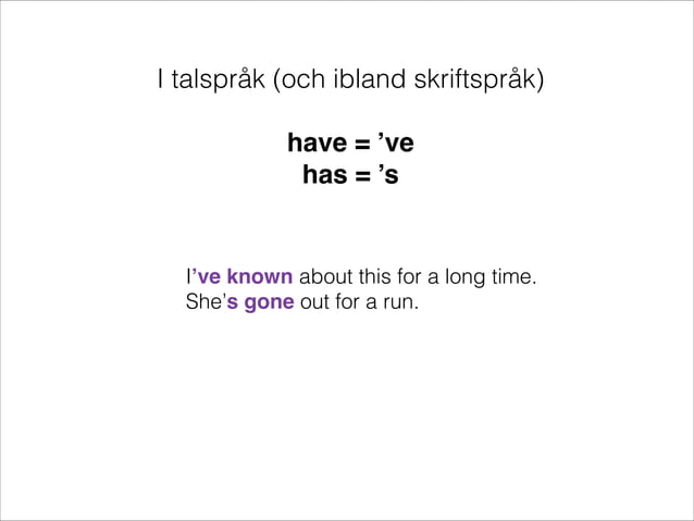 Perfekt och pluskvamperfekt | PDF