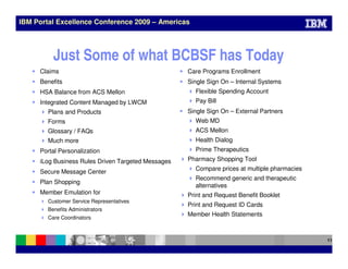 Perficient Bcbsf 2009 Portal Conference Presentaitonppt | PPT