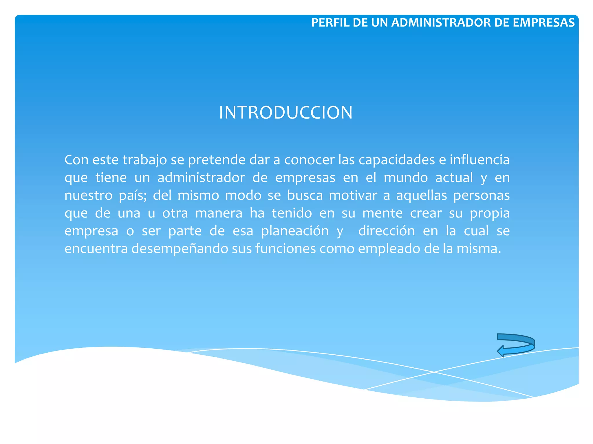 Perfil de un administrador | PPT