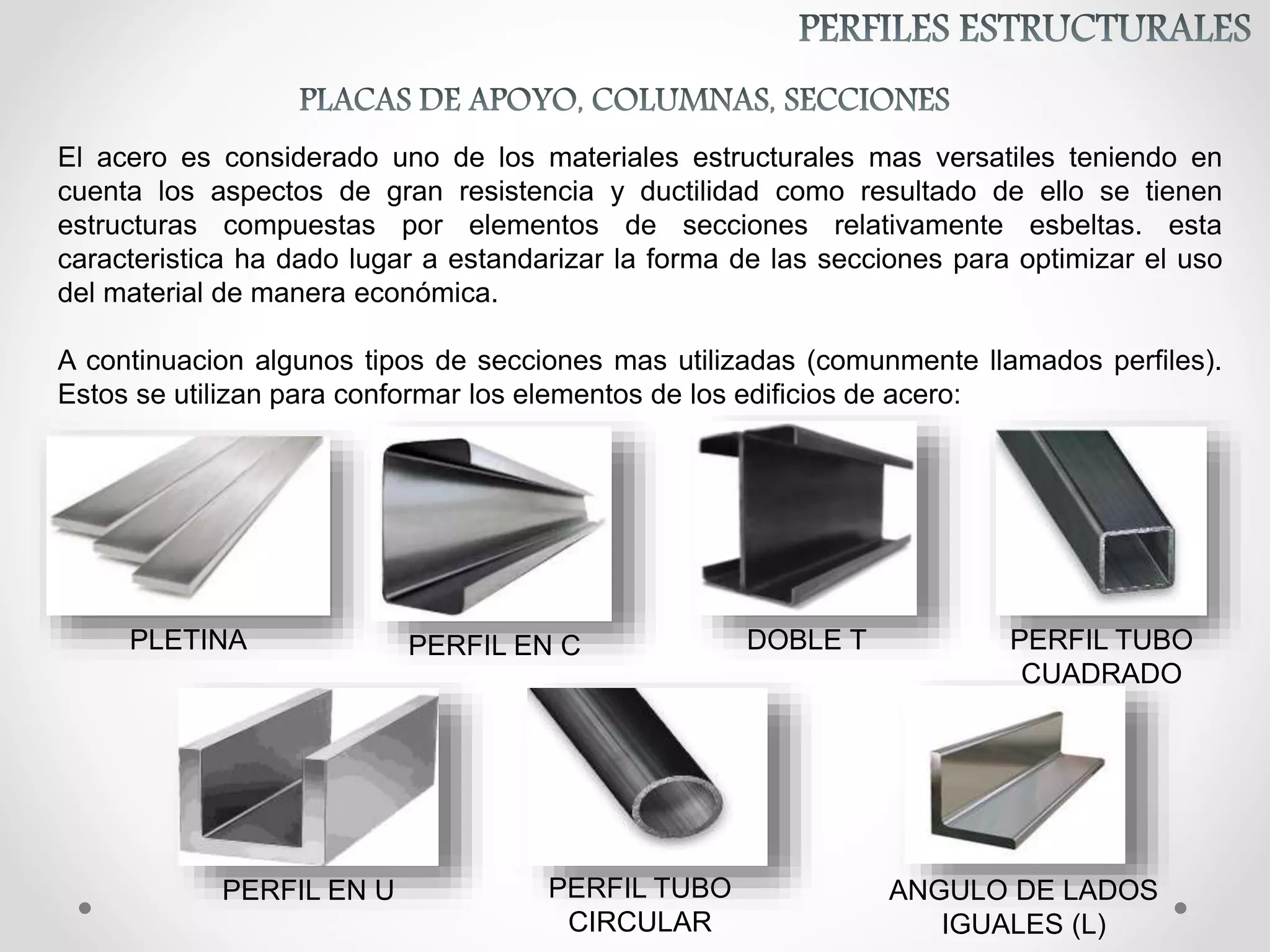 PERFILES ESTRUCTURALES | PPT