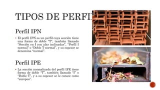 Perfiles estructurales | PPTX