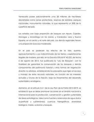 Perfil forestal de venezuela | PDF