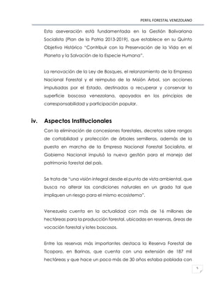 Perfil forestal de venezuela | PDF