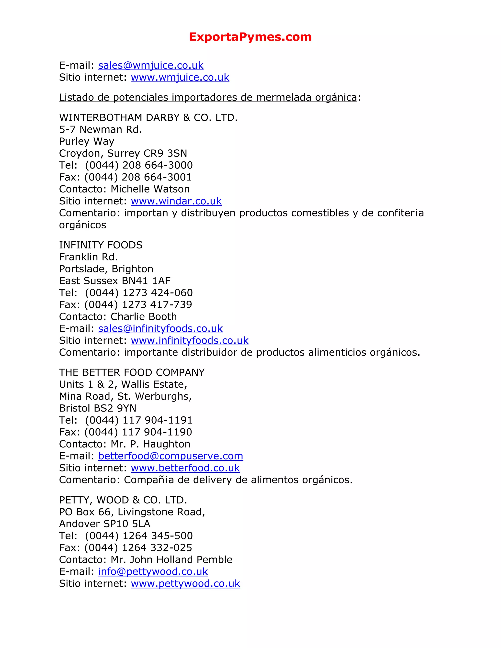 Perfil frutas mermela_organica_uk | PDF