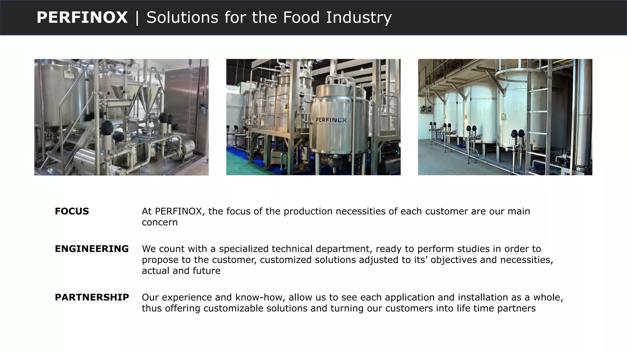 PERFINOX - Solutions for the Food Industry | PDF