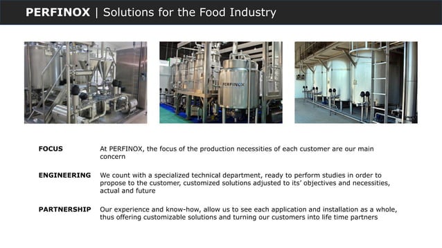 PERFINOX - Solutions for the Food Industry | PPT