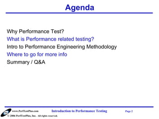 Perf Intro Ppt | PPT