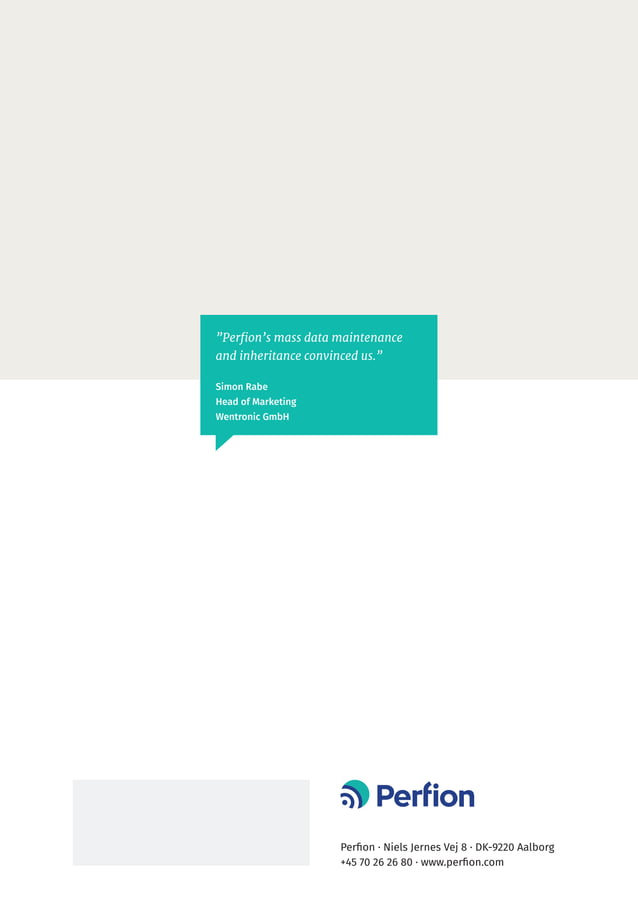 Data Inheritance with Perfion PIM | PDF
