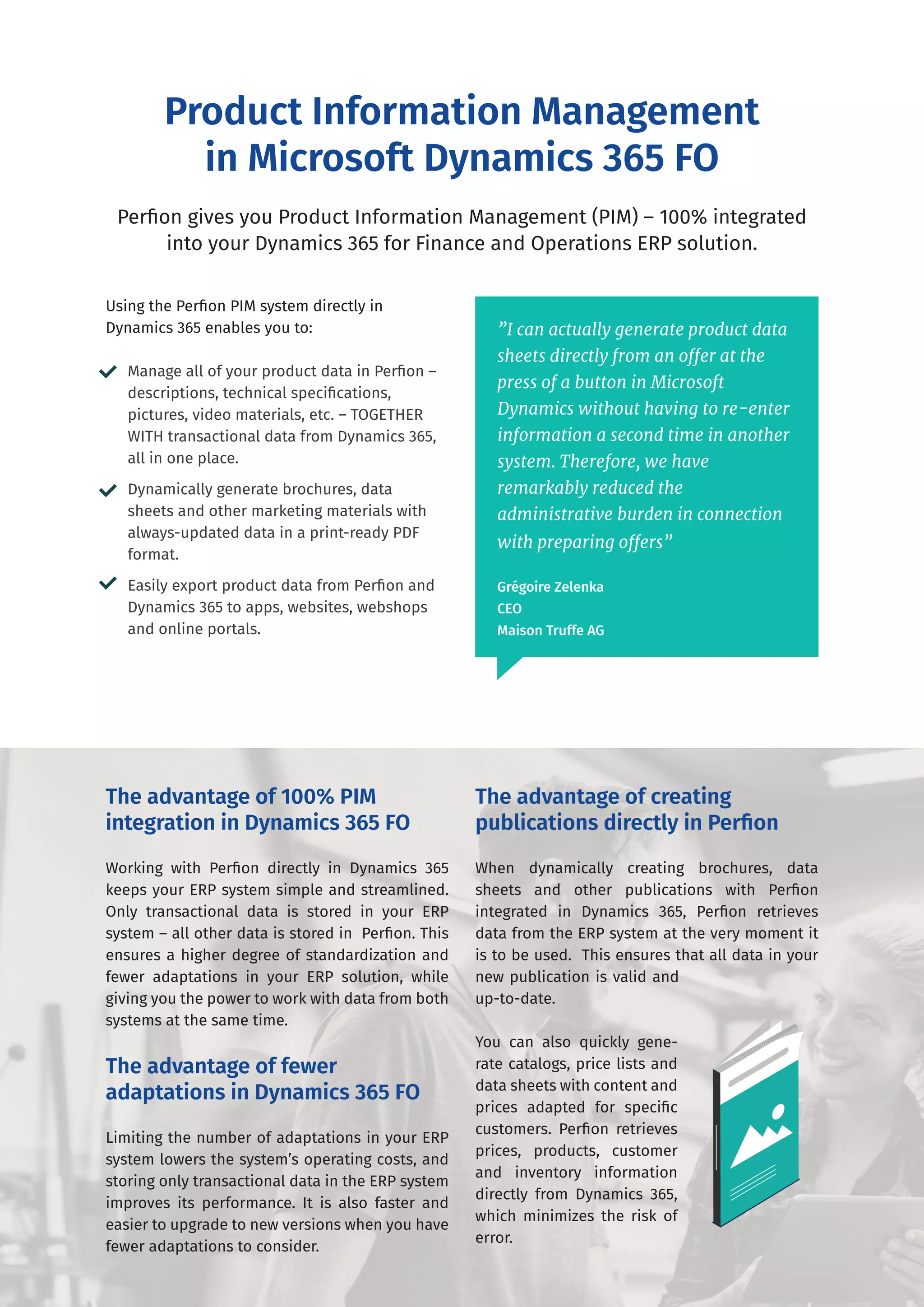 Product Information Management in Dynamics 365 for Finance and Operations with Perfion PIM | PDF