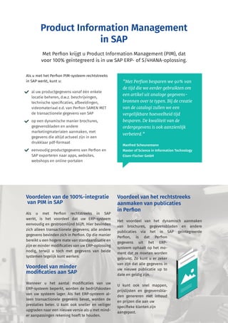 Perfion Product Information Management (PIM) in SAP | PDF