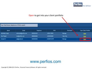 Perfios advisor | PPTX