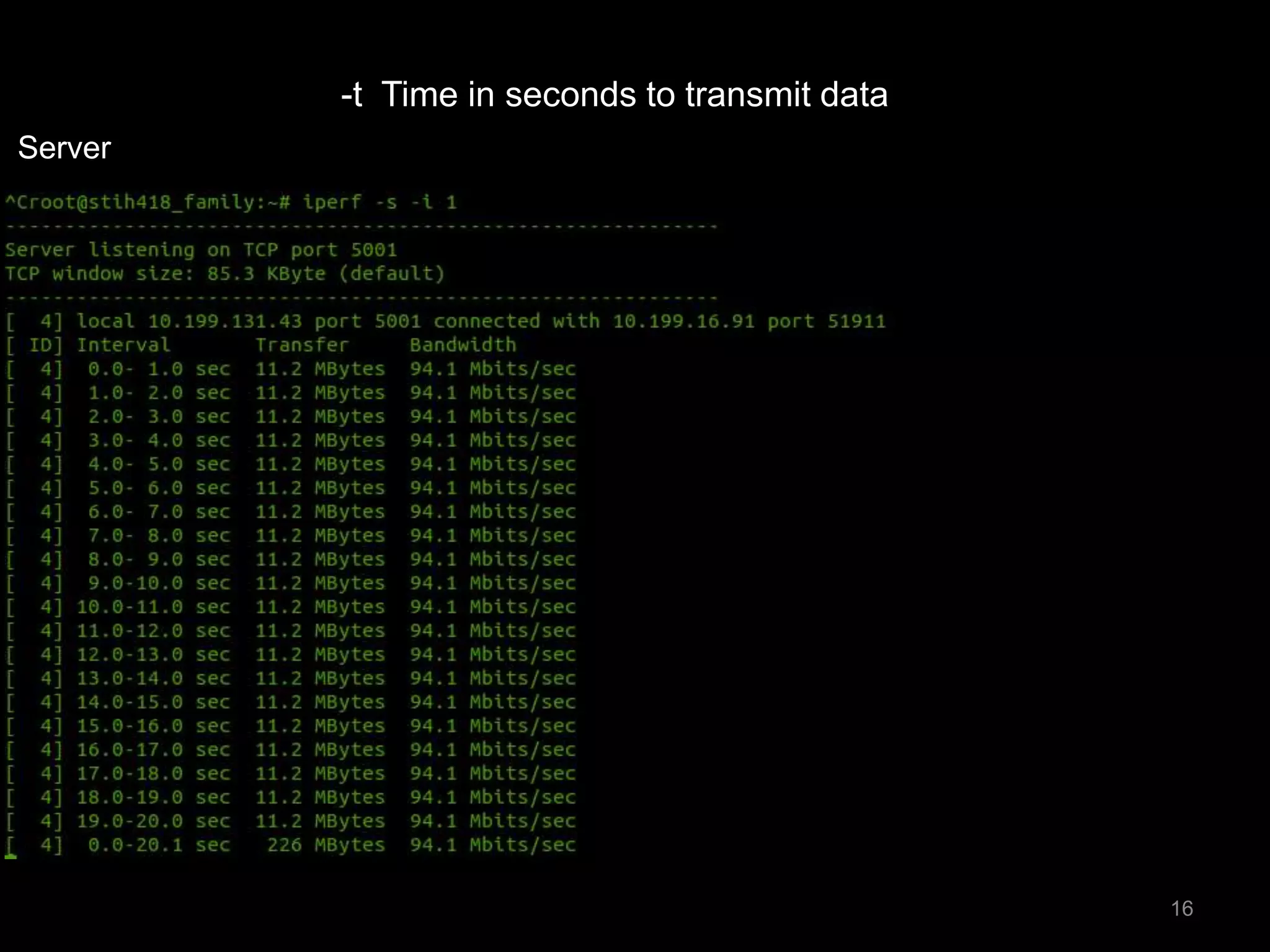 network performance measurement using Iperf | PPTX