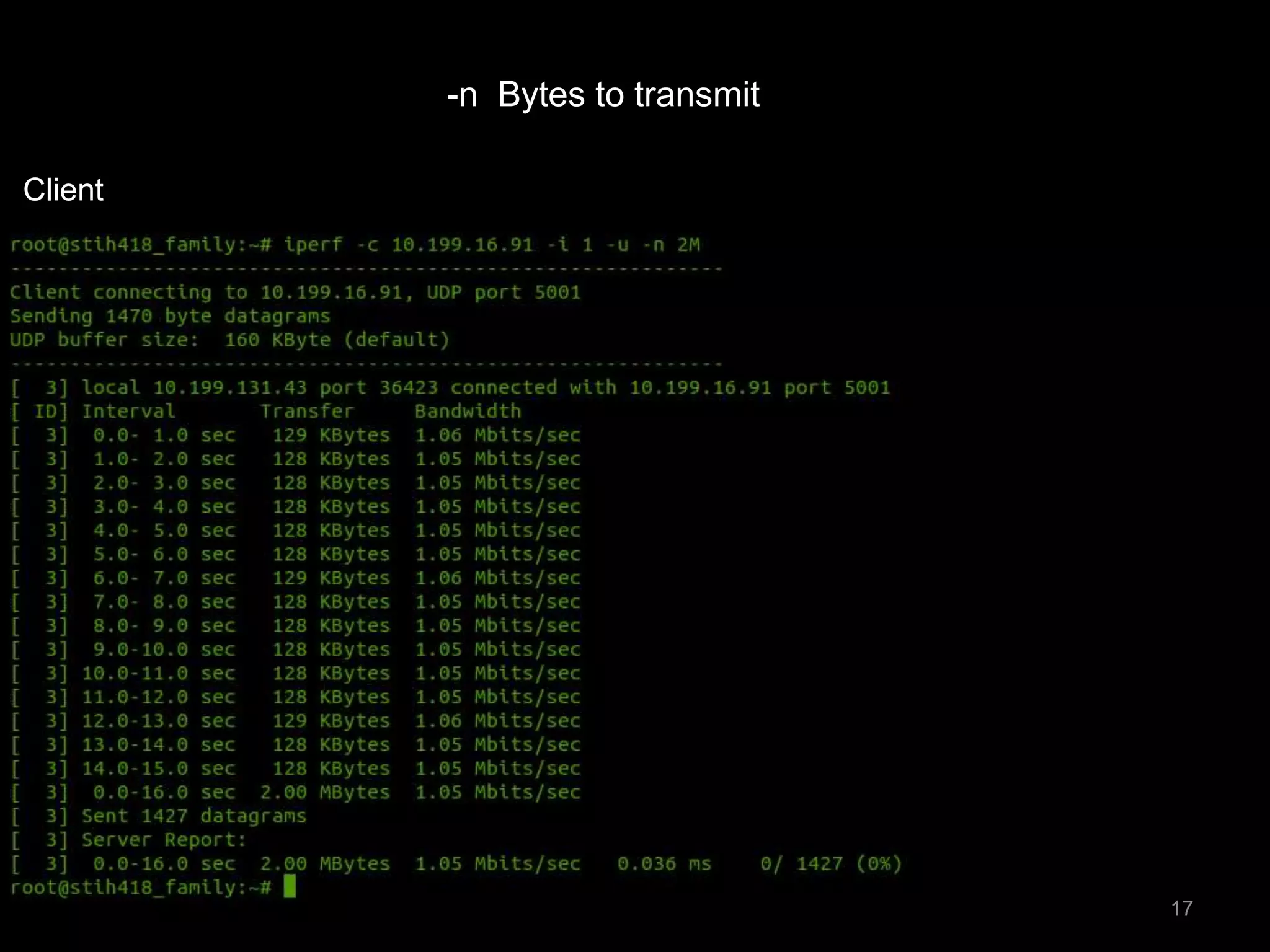 Network Performance Measurement Using Iperf Pptx Computer Networking Computing