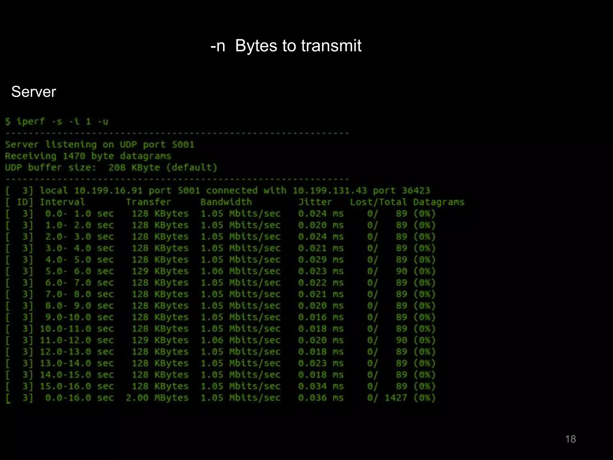 Network Performance Measurement Using Iperf Pptx Computer Networking Computing