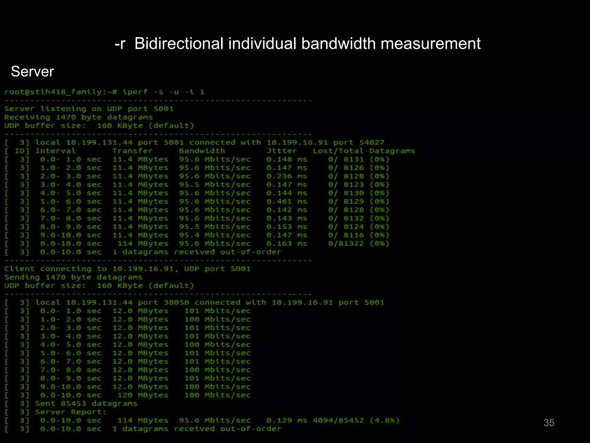 network performance measurement using Iperf | PPTX