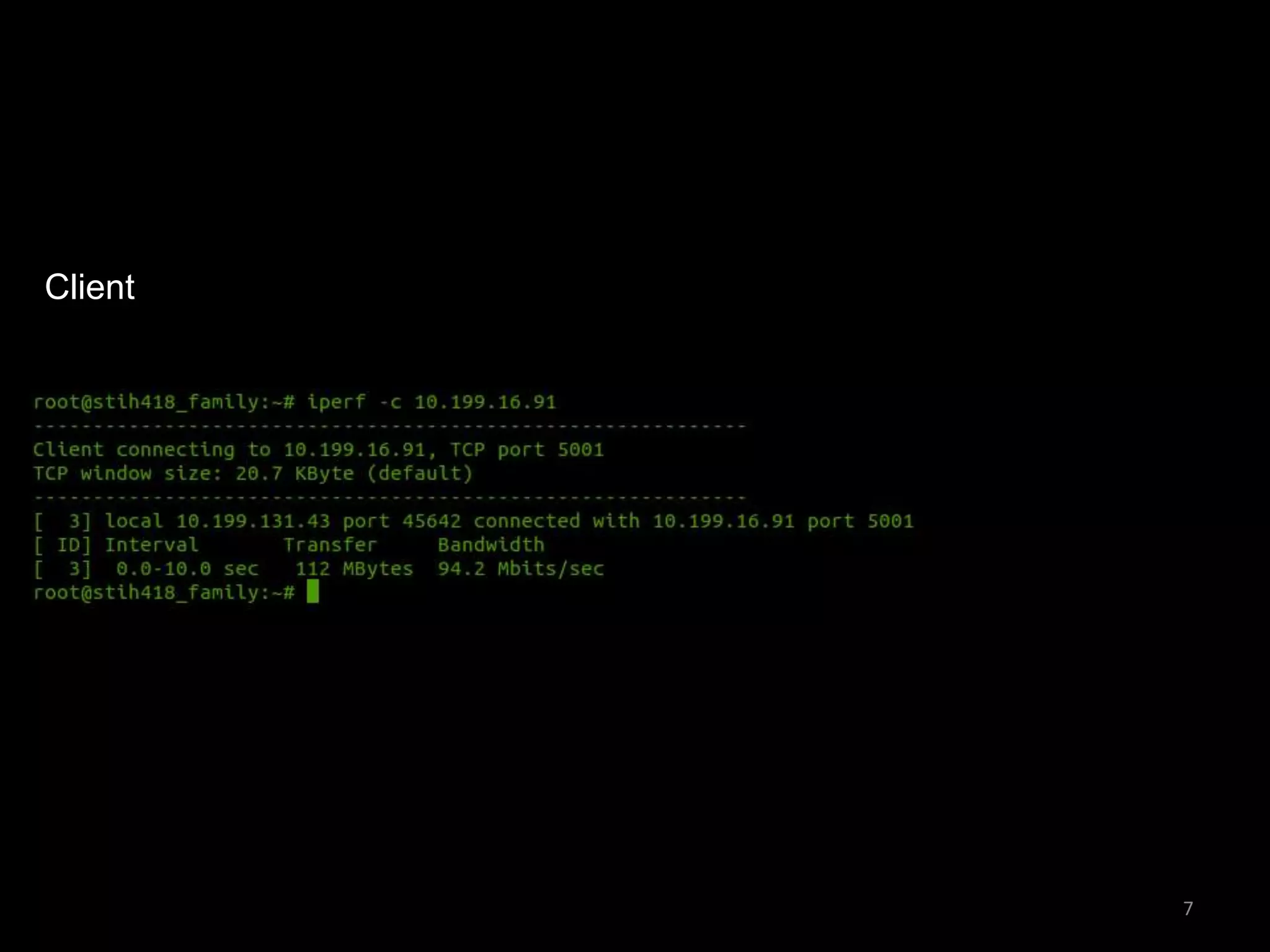 network performance measurement using Iperf | PPTX