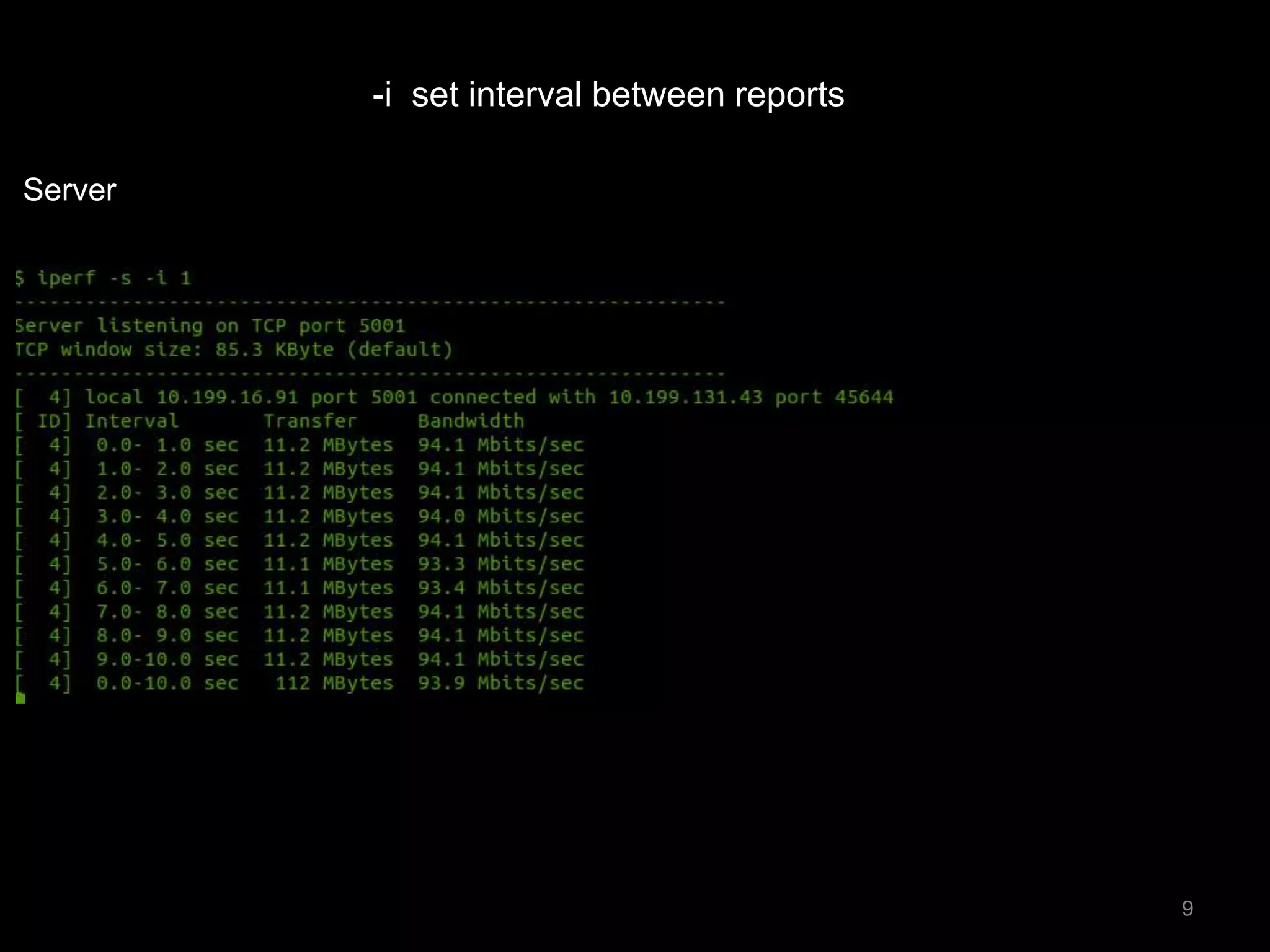 network performance measurement using Iperf | PPTX