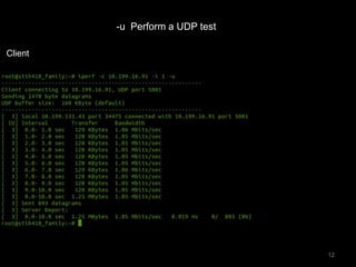 network performance measurement using Iperf | PPTX