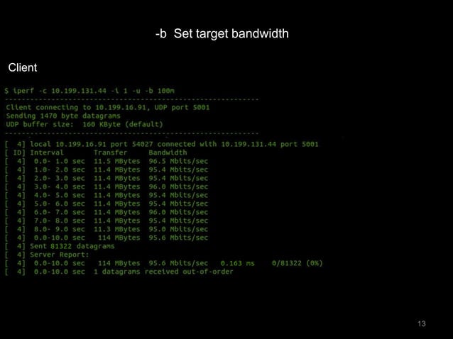 Network Performance Measurement Using Iperf Ppt