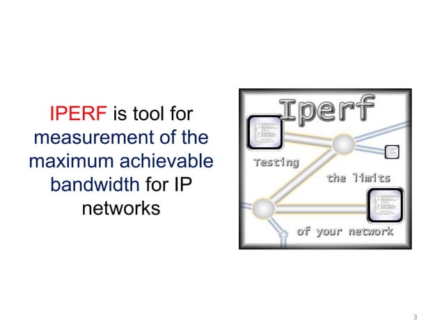 network performance measurement using Iperf | PPTX | Computer Networking | Computing