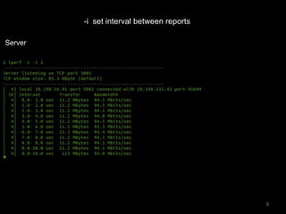 network performance measurement using Iperf | PPTX