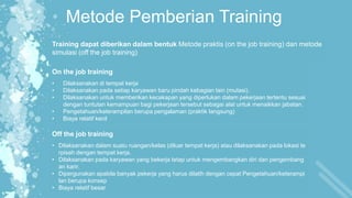 Manajemen Kinerja (Pengembangan, Monitoring dan Evaluasi, Training) | PPTX